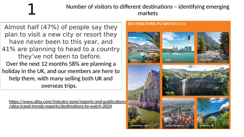 Component 2 Travel and Tourism BTEC Tech Full Lesson pack | Teaching ...