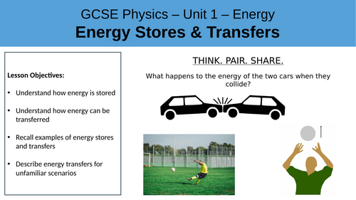 Energy Stores & Transfers Worksheet & PowerPoint GCSE Physics ...
