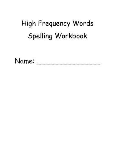100 high frequency words spelling & word shapes booklet | Teaching ...
