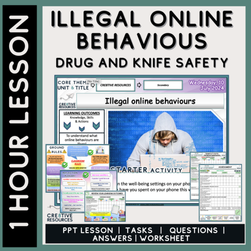 Illegal Online Behavious including Drug and Knife Safety | Teaching ...