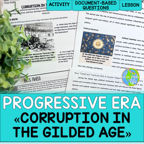 Corruption, Political Machines, Tammany Hall, Boss Tweed, Progressive ...