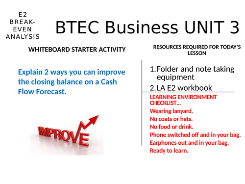 Unit 3 - Personal and Business Finance | Teaching Resources