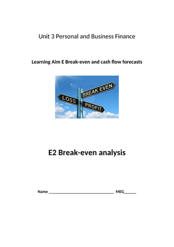 Unit 3 - Personal and Business Finance | Teaching Resources