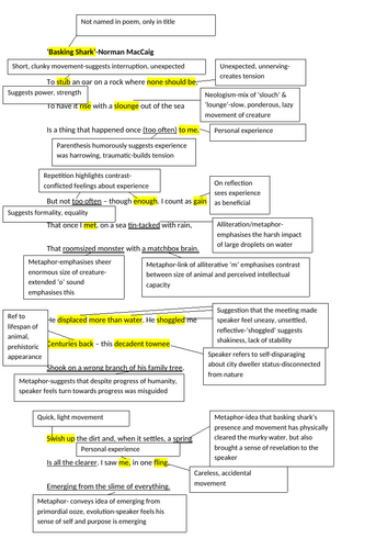 Norman MacCaig-Annotated Poems (National 5/Higher English) | Teaching ...