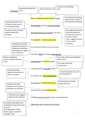 Liz Lochhead Fully Annotated Poems (For Higher English) | Teaching ...