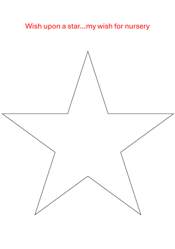 Wish upon a star worksheet | Teaching Resources