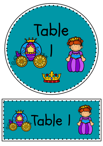 TABLE NUMBERS 1 - 10 (FAIRY TALE THEMED) (Classroom Decor) | Teaching ...