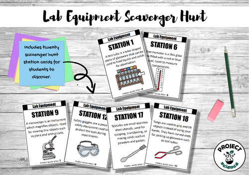Lab Equipment Scavenger Hunt | Teaching Resources