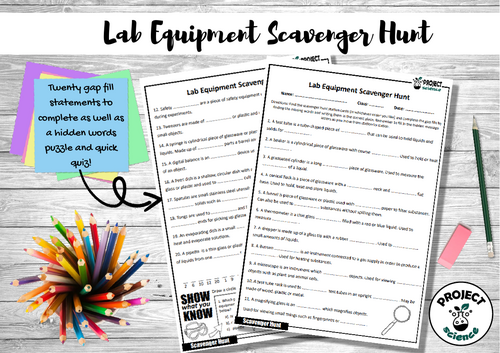 Lab Equipment Scavenger Hunt | Teaching Resources