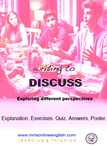Writing to Discuss Booklet (PDF) | Teaching Resources