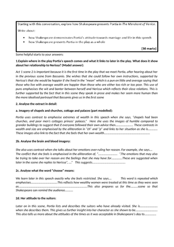 The Merchant of Venice KS4 - Shakespeare - Full Unit of Work English ...