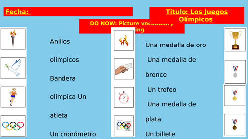 The olympic games ( Spanish) | Teaching Resources