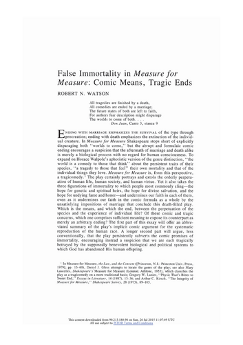 Measure for Measure - William Shakespeare (play) A Level Literature ...