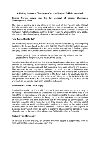 Measure for Measure - William Shakespeare (play) A Level Literature ...