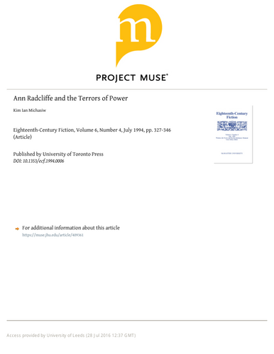 The Italian by Ann Radcliffe - Gothic novel - A Level Literature Unit ...