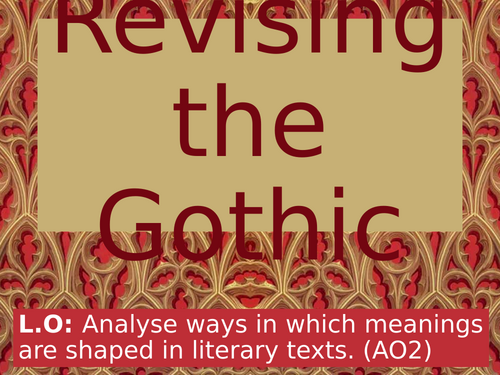 The Italian by Ann Radcliffe - Gothic novel - A Level Literature Unit ...