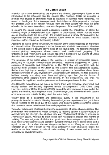 The Italian by Ann Radcliffe - Gothic novel - A Level Literature Unit ...