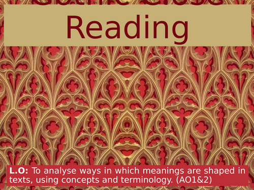 The Italian by Ann Radcliffe - Gothic novel - A Level Literature Unit ...