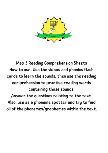 Set 3 RWI Compatible Decodable Phonics Reading Comprehension and ...