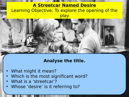 A Streetcar Named Desire - analysis of the opening of the play ...
