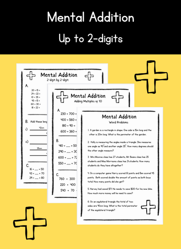 Mental Addition: Mentally adding up to 2-digits | Teaching Resources