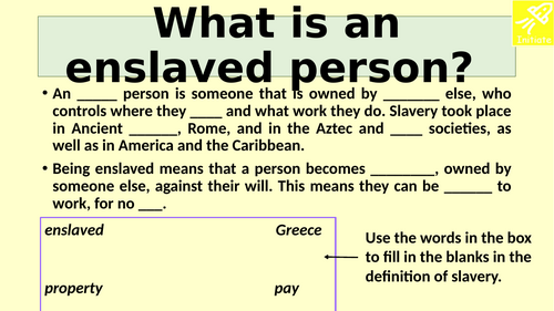 Key stage 3 History - the Trade in Enslaved People scheme of work ...