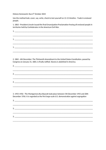 Key stage 3 History - the Trade in Enslaved People scheme of work ...