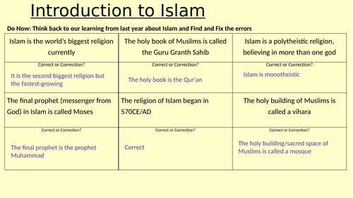 Human and Social Sciences Scheme of Work Islam | Teaching Resources