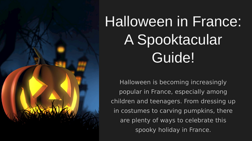 FRENCH HALLOWEEN | Teaching Resources