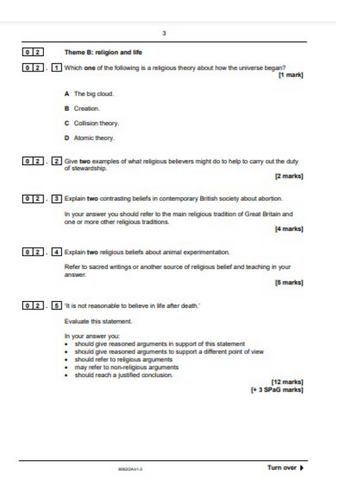 Aqa Rs Themes Christianity And Sikhism Death And The Afterlife