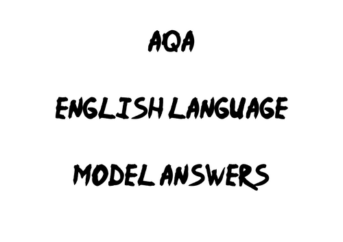 Aqa Paper 1 Question 5 2024 Responses Teaching Resources