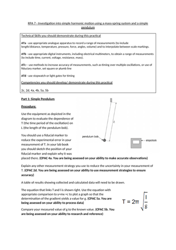 AQA A-level Further Mechanics - SHM (FULL TOPIC QUESTION SHEETS ...