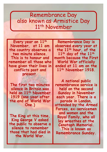 KS2 Remembrance History of Poppy/'In Flanders Field' Poem with ...