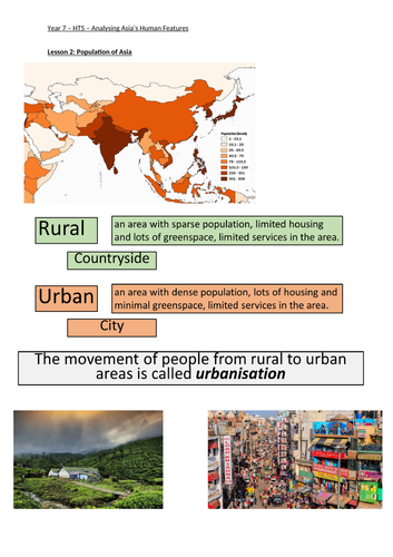 Population of Asia - KS3 (Key Stage 3) | Teaching Resources