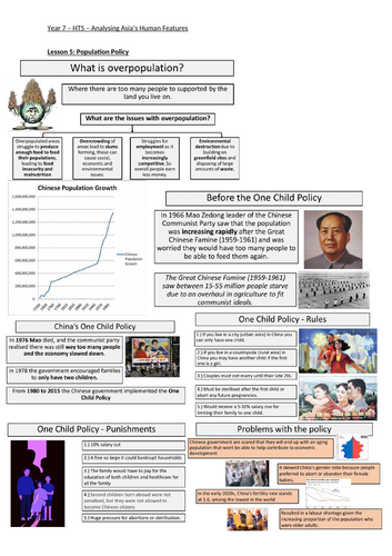 China's One Child Policy - KS3 (Key Stage 3) | Teaching Resources