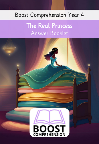 FREE 3 Lessons - Year 4 Reading Comprehension: The Real Princess ...