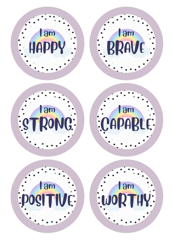 Set of 24 Affirmation Cards | Teaching Resources