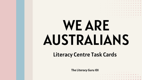 HUGE Resource Bundle - We Are Australians - Student Workbook - Task ...