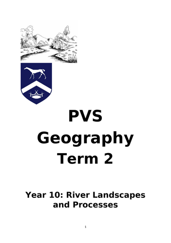 Edexcel A GCSE Geography: Topic 1B - River Landscapes and Processes ...