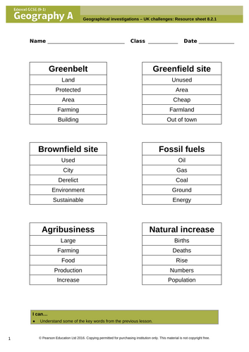 Topic 4: Changing Cities - Lesson 18 - Sustainable urban living in ...