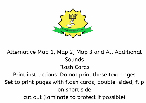Full Set Phonics Flash Cards Double Sided Full Colour | Teaching Resources