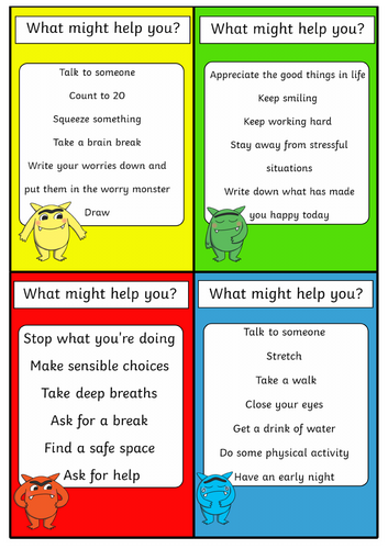 Help Sheets for Emotional Regulation | Teaching Resources