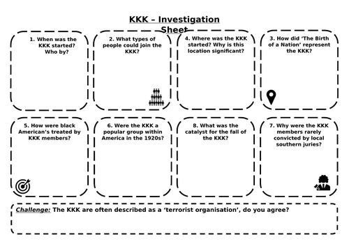 KKK - USA 1920s | Teaching Resources
