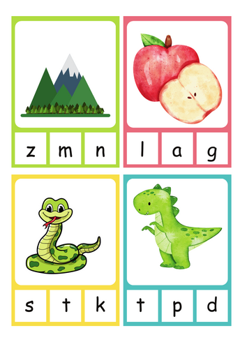 Initial Sound Recognition Cards | Teaching Resources