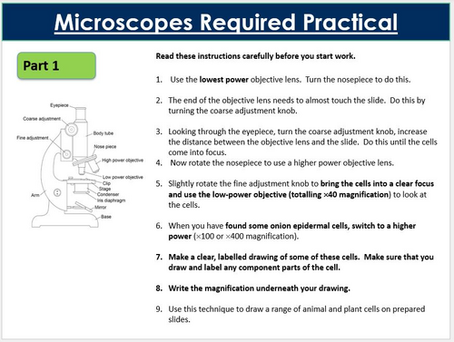 Microscopes Required Practical | Teaching Resources