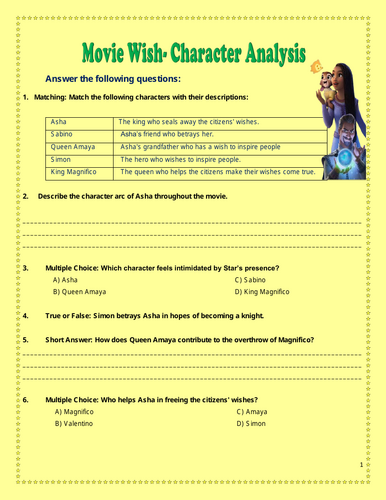 Movie Wish 2023 Comprehension Bundle with Answer Keys | Teaching Resources