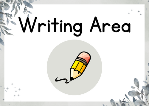 EYFS Area Signs - NATURAL | Teaching Resources