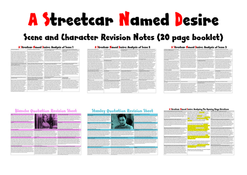 A Streetcar Named Desire Unit and Revision Resources | Teaching Resources