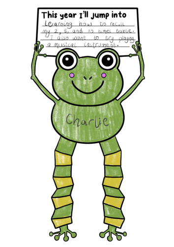 Jumping Frog Craft Goal Setting Activity for KS1 and Lower KS2 ...