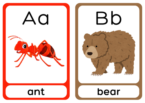 A to Z Animal Alphabet Flashcards | Teaching Resources